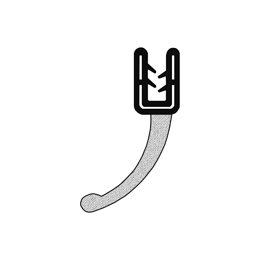 Flexible Self-Grip Rubber Top Tail Seal Ideal For 1mm to 2mm Panels