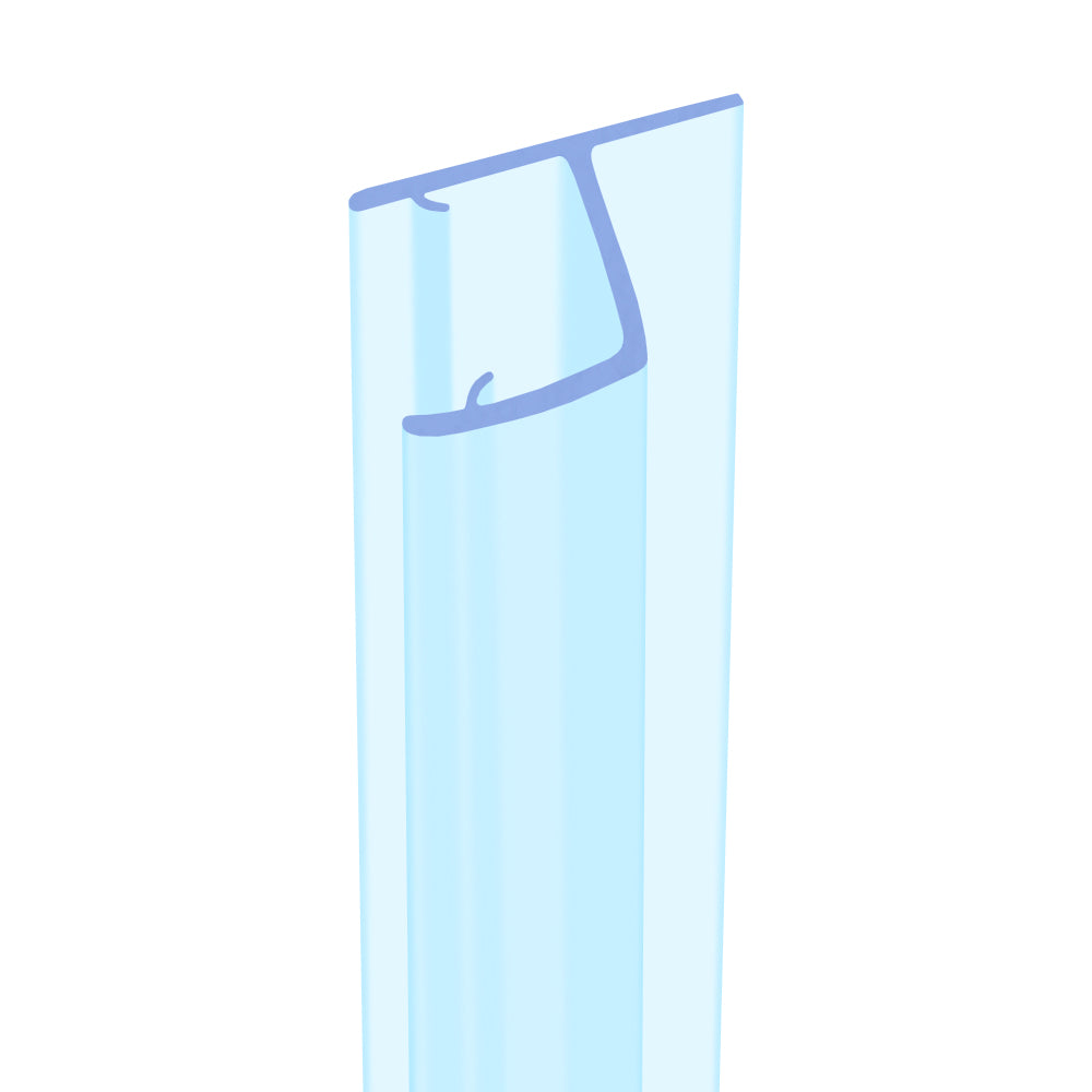 Rigid PVC Shower Seal for Straight Glass – Perfect for Gaps from 3mm t
