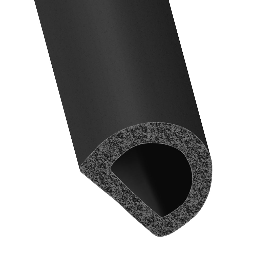 Compressible Sponge D Rubber Seal 30mm x 26mm For Watertight Performan
