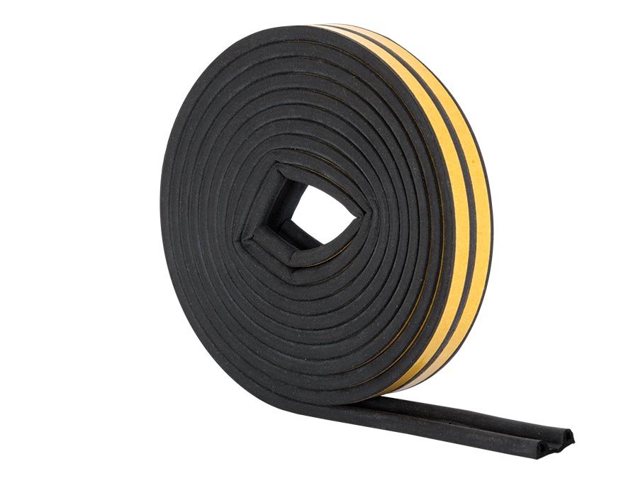 Industrial Self-Adhesive EPDM P Profile Draught Strip For Effective Se