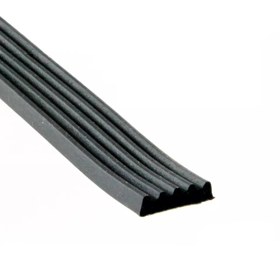 Black Expanded EPDM Sponge Rubber Crown Strip 50M